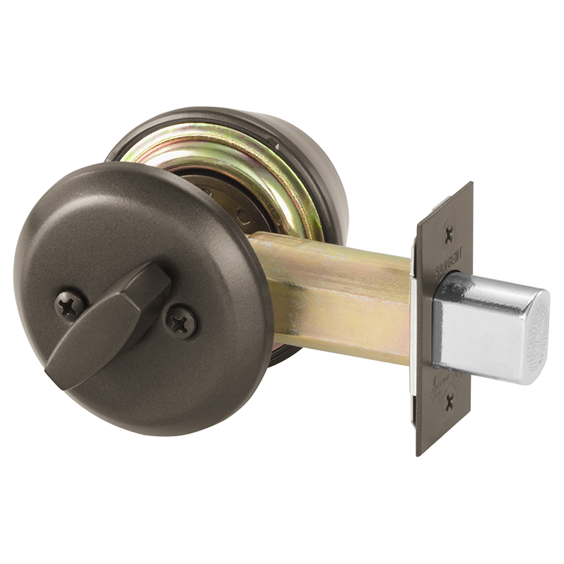 Sargent 489 Exit Deadbolt Thumb Turn With Blank Outside Plate, 2 3/4"