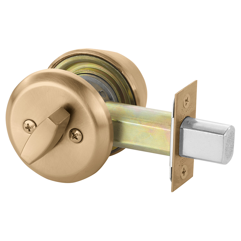 Sargent 489 Exit Deadbolt Thumb Turn With Blank Outside Plate, 2 3/4"