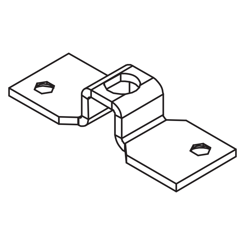 Sargent 652 BLACK Standard Top & Bottom Strike for MD8400, MD8600, WD8