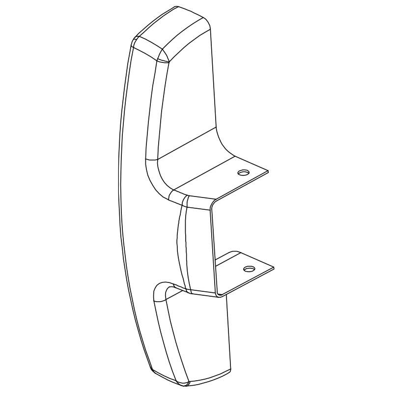 Sargent 68-0496 32D Chassis Cover for 8300 and 8400 Series Exit Device