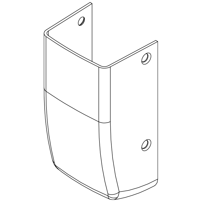 Sargent 97-0018 10 Top & Bottom Cover 8700 Series Surface Vertical Rod