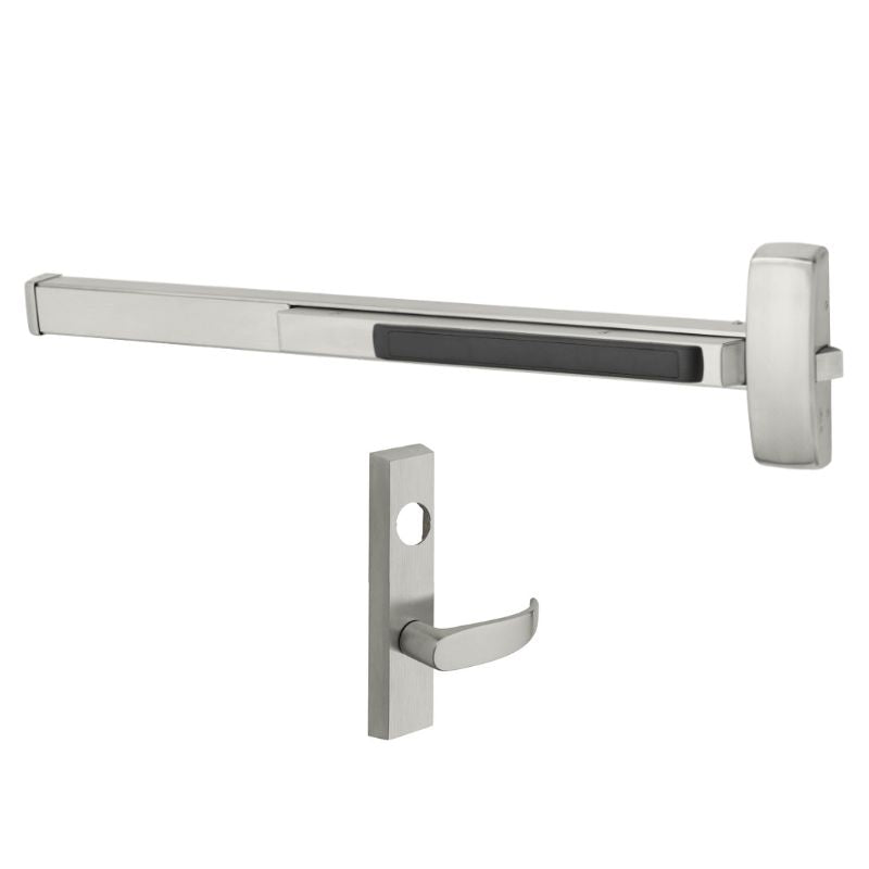Sargent 12-8804-F-ETP-US32D Rim Fire Exit Device, Night Latch Function