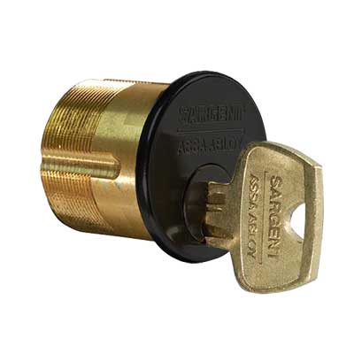 Sargent 41 LA BSP KA 1-1/8 Mortise Cylinder, LA Keyway, Keyed Alike,
