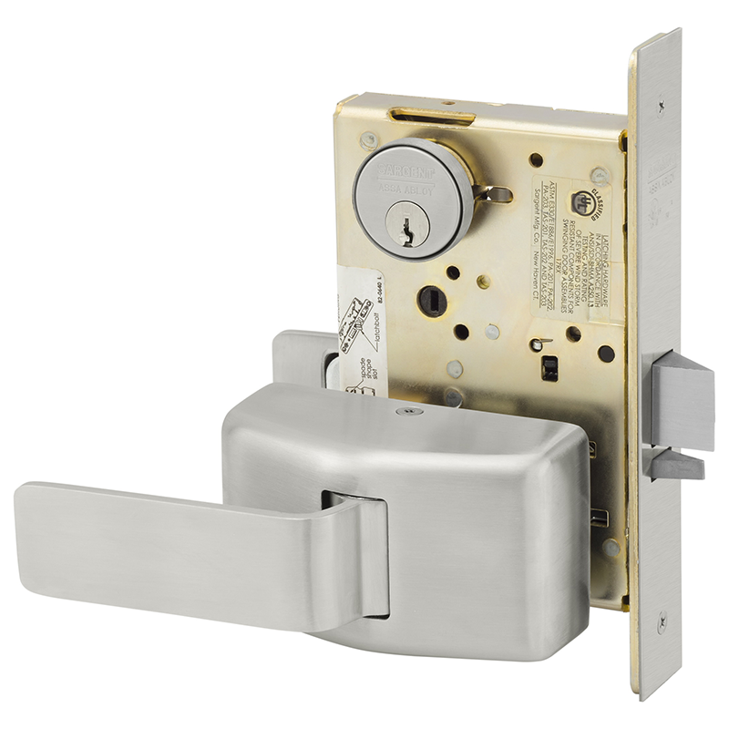 Sargent 70-7817-PT-US32D Mortise Lock, Asylum or Institutional Functio